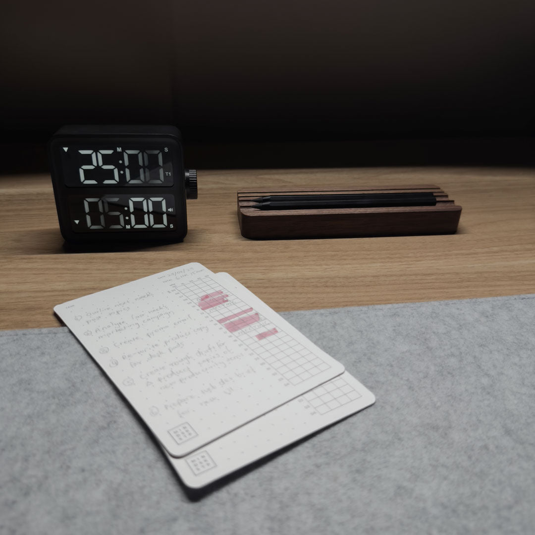 Task & Time Cards | Planner Cards | Minimal Desk Setups
