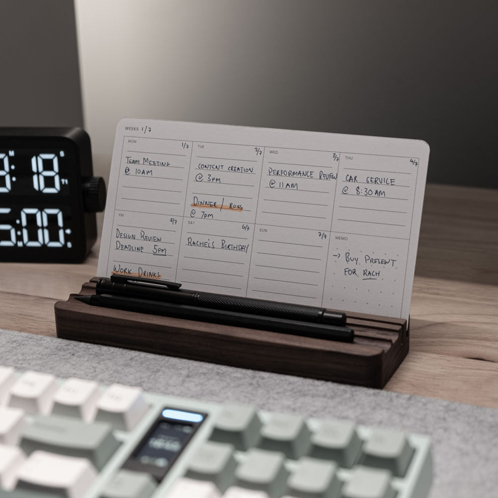 Weeks & Habits Cards | Planner Cards | Minimal Desk Setups