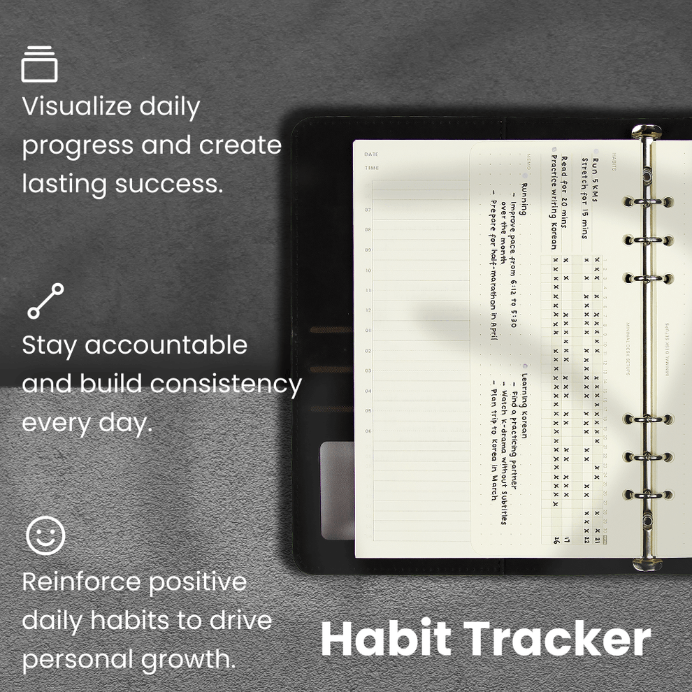 Planner Inserts | A5 | Minimal Desk Setups