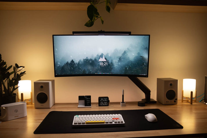 Pomodoro Timer - Dual Display Focus & Productivity Timer | Minimal Desk ...