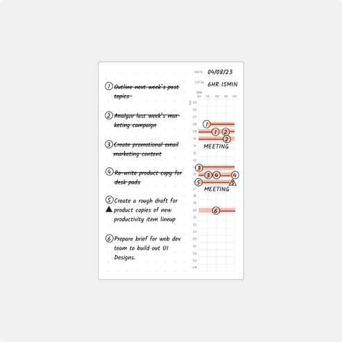Task & Time Cards | Planner Cards | Minimal Desk Setups