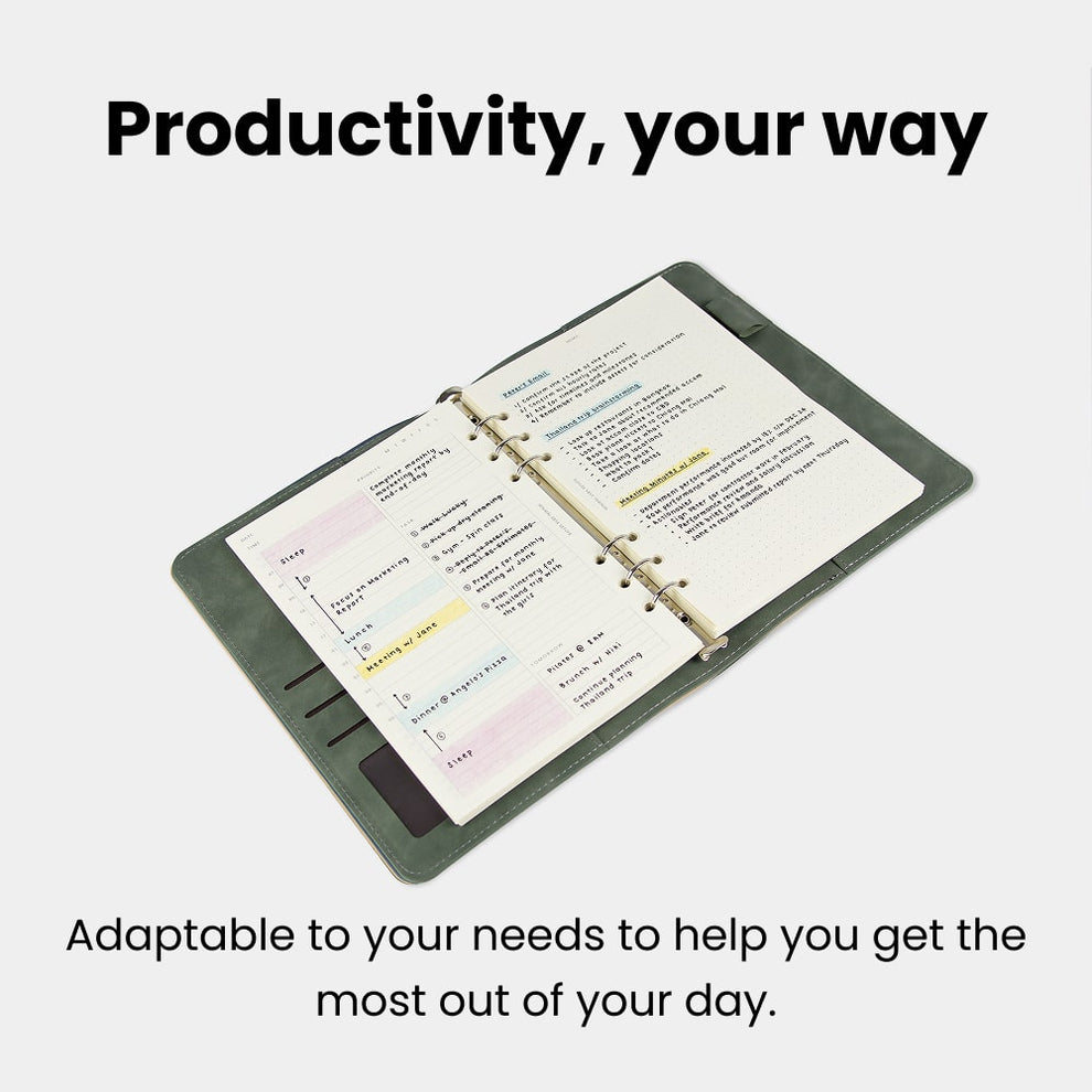 Modular Planner System — Undated A5 Planner | Minimal Desk Setups