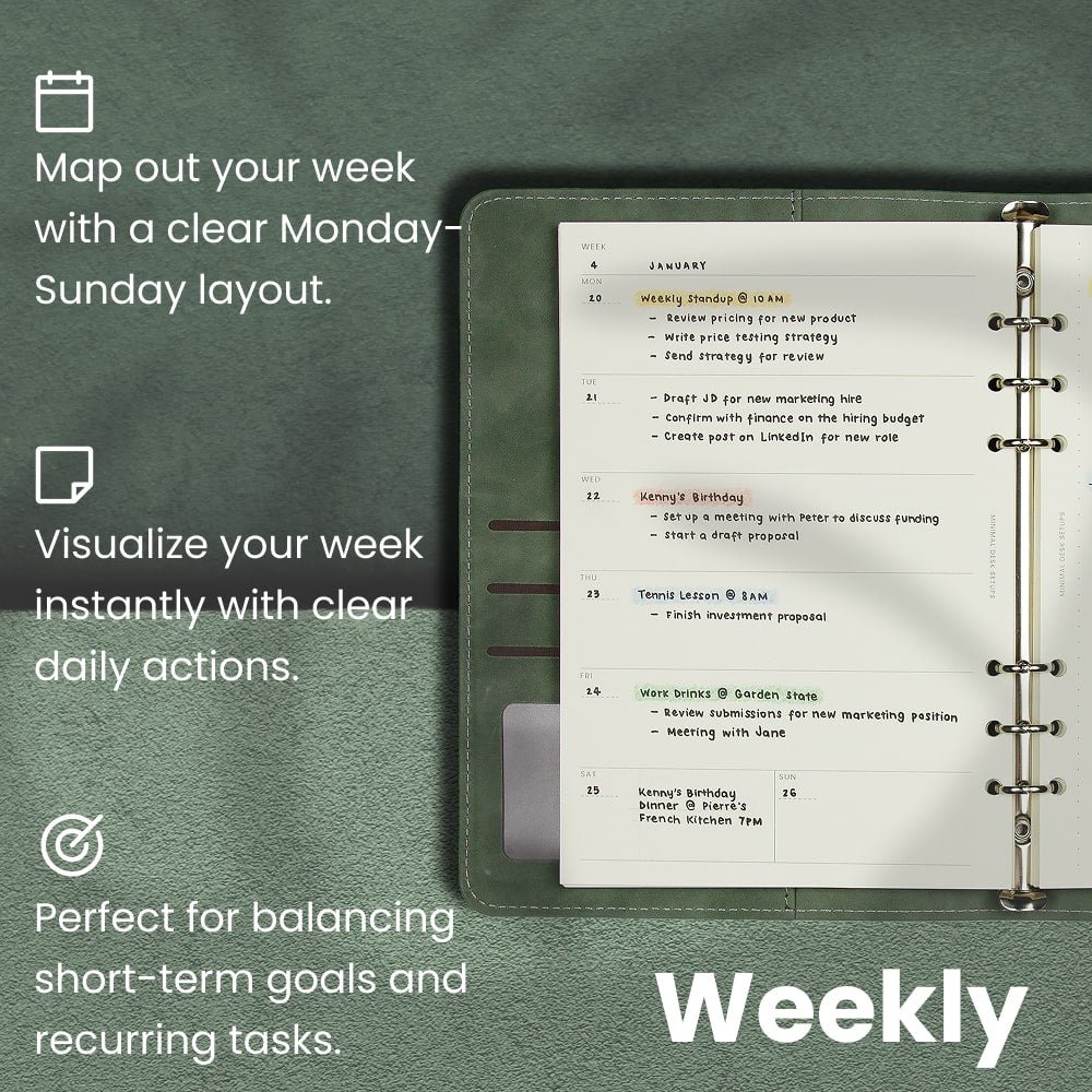 Modular Planner System – Minimal Desk Setups