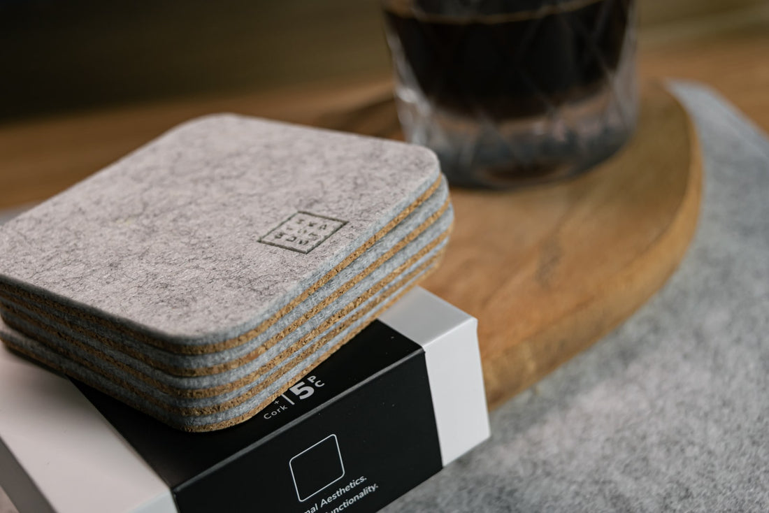 Coaster Set (5 Piece) | Minimal Desk Setups